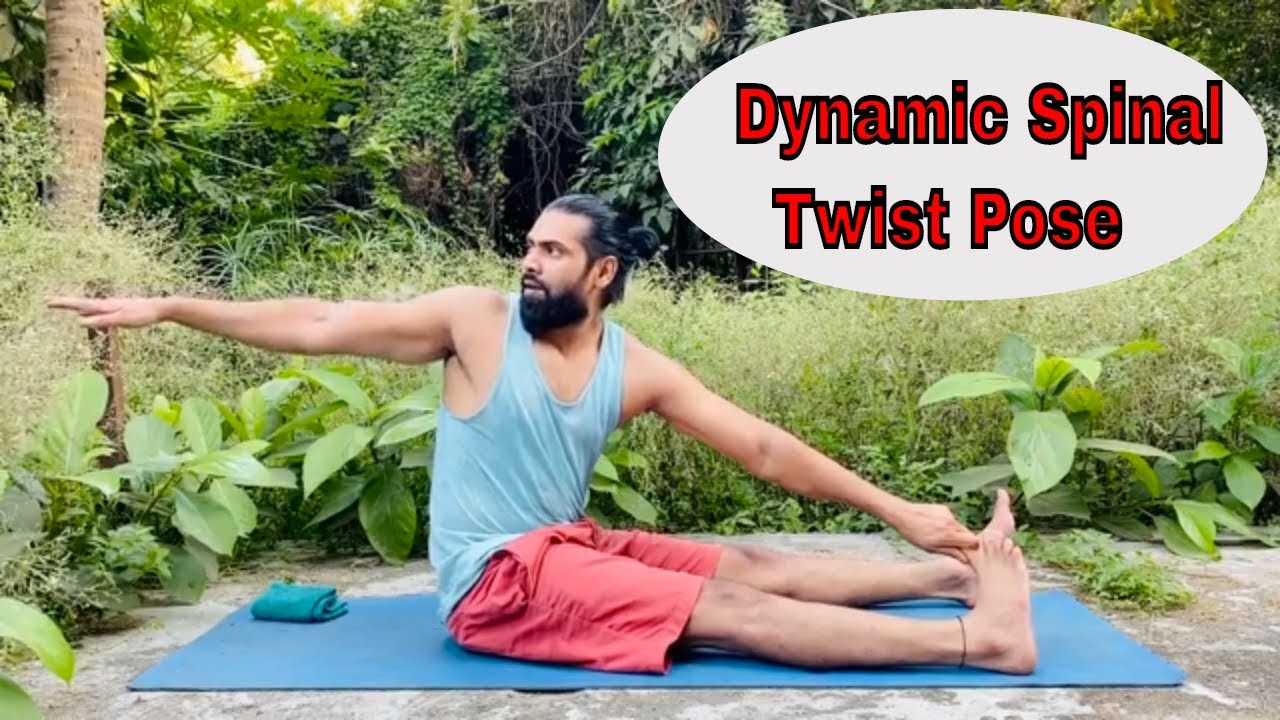 Dynamic spinal twist pose | lose weight and get rid of spine problem ...