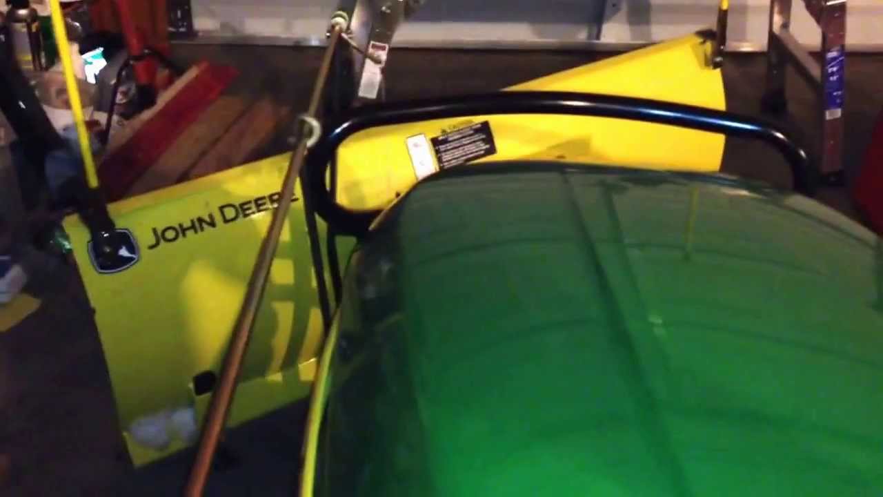 JD X500 Manual angling kit - YouTube