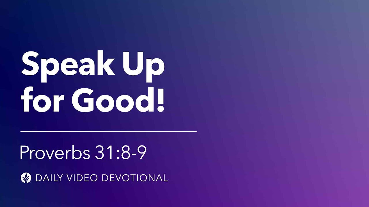 Proverbs 31 V 8 9