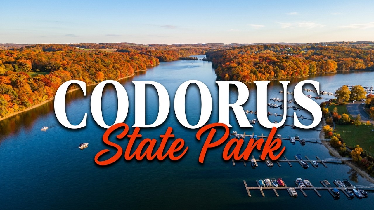 🍁 Peak Autumn Color at Codorus State Park 🍂🍁 A Fall Feature - YouTube
