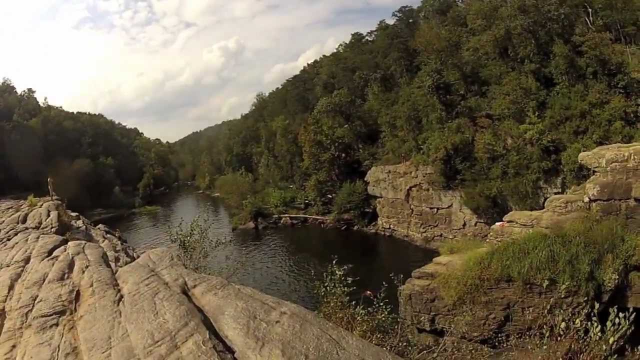 High Falls Alabama Cliff Jumping - YouTube