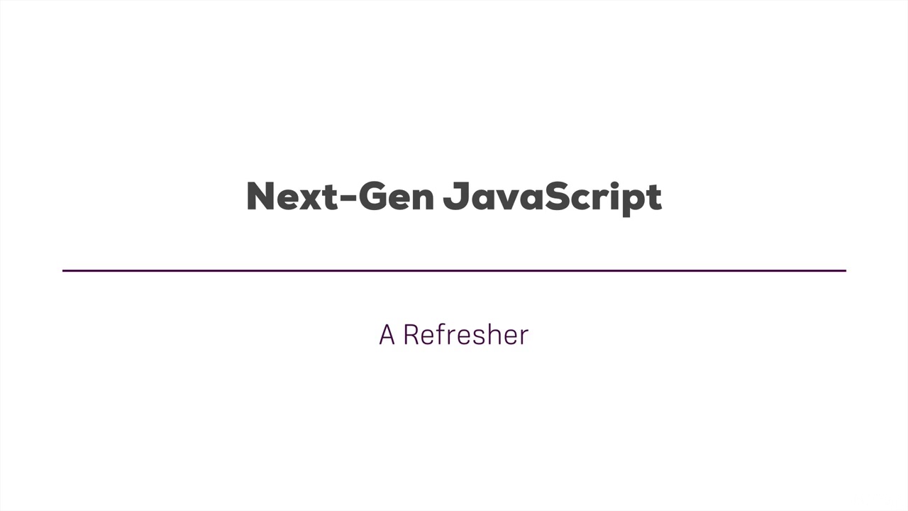 React Js Module Introduction Pre Requisite Of Javascript Next Generation Javascript Youtube 4926