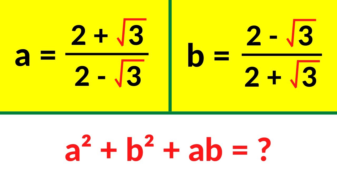 An Algebra Problem | Mathematics - YouTube