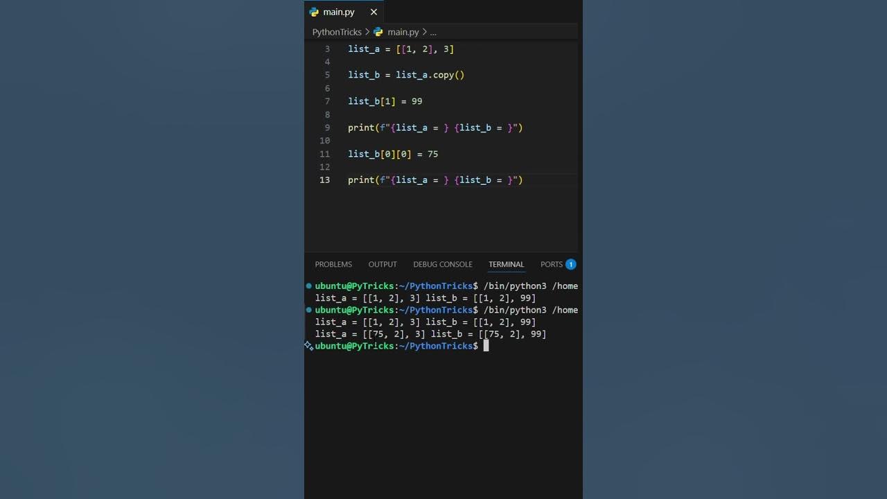 Python's🐍 Trickiest Copy Interview Question! 🤯 #coding #programming #python #quiz #learnpython ...