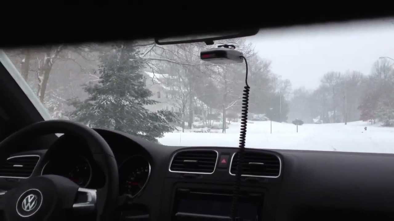 GTI driving in snow - YouTube