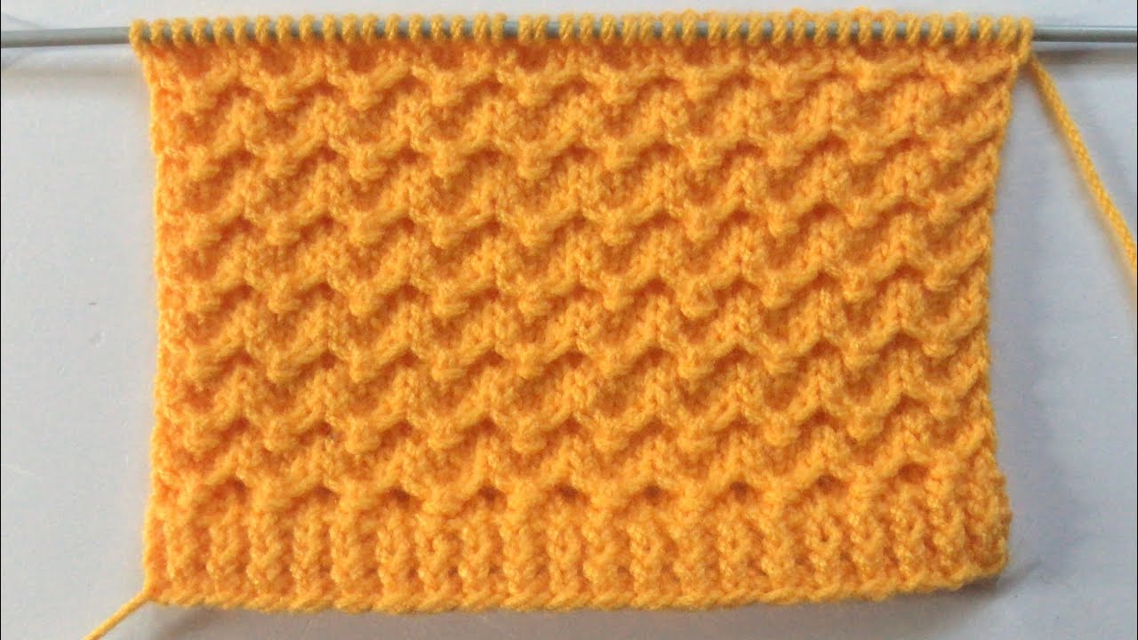Easy Knitting Stitch Pattern For Gents Sweater - YouTube