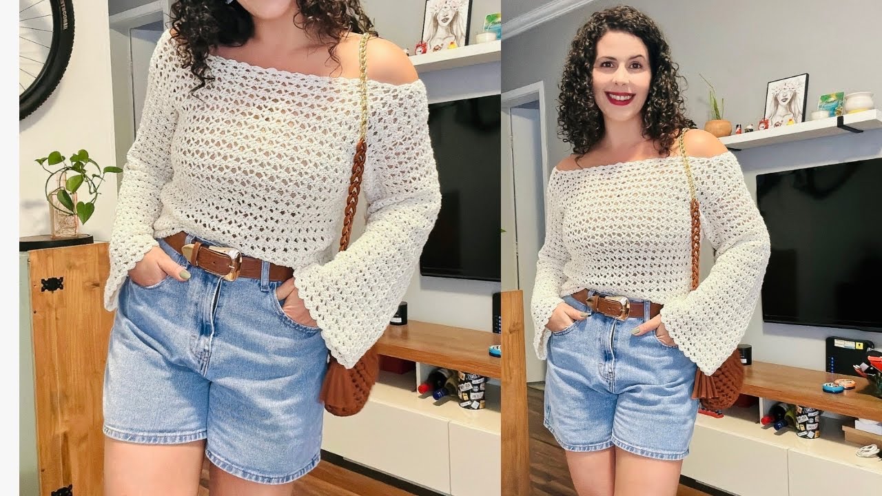 Blusa Ciganinha por Sandra Brum | Tutorial Passo a Passo Completo - YouTube