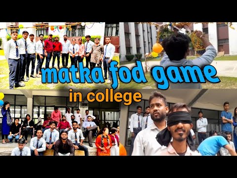 Matka fod game organized by my department | matka fod game | srijan ...