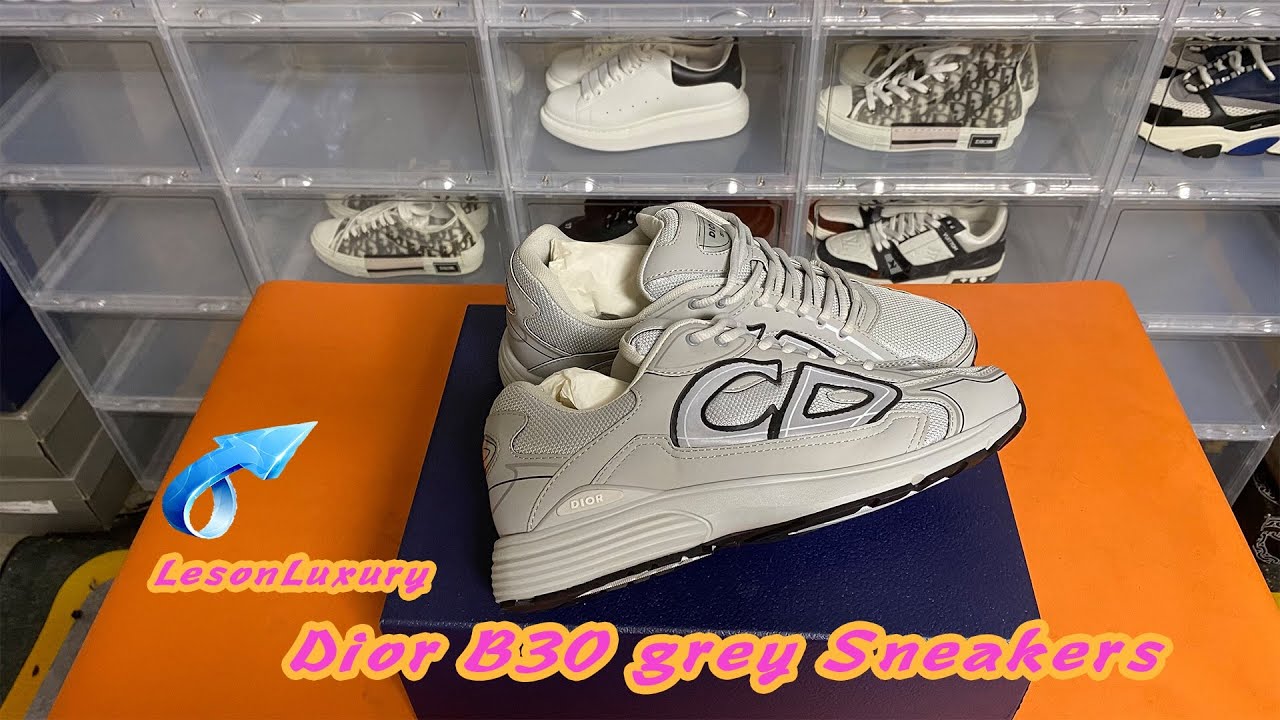 Fake vs Real，Dhgate Dio b30 grey sneakers unboxing - YouTube