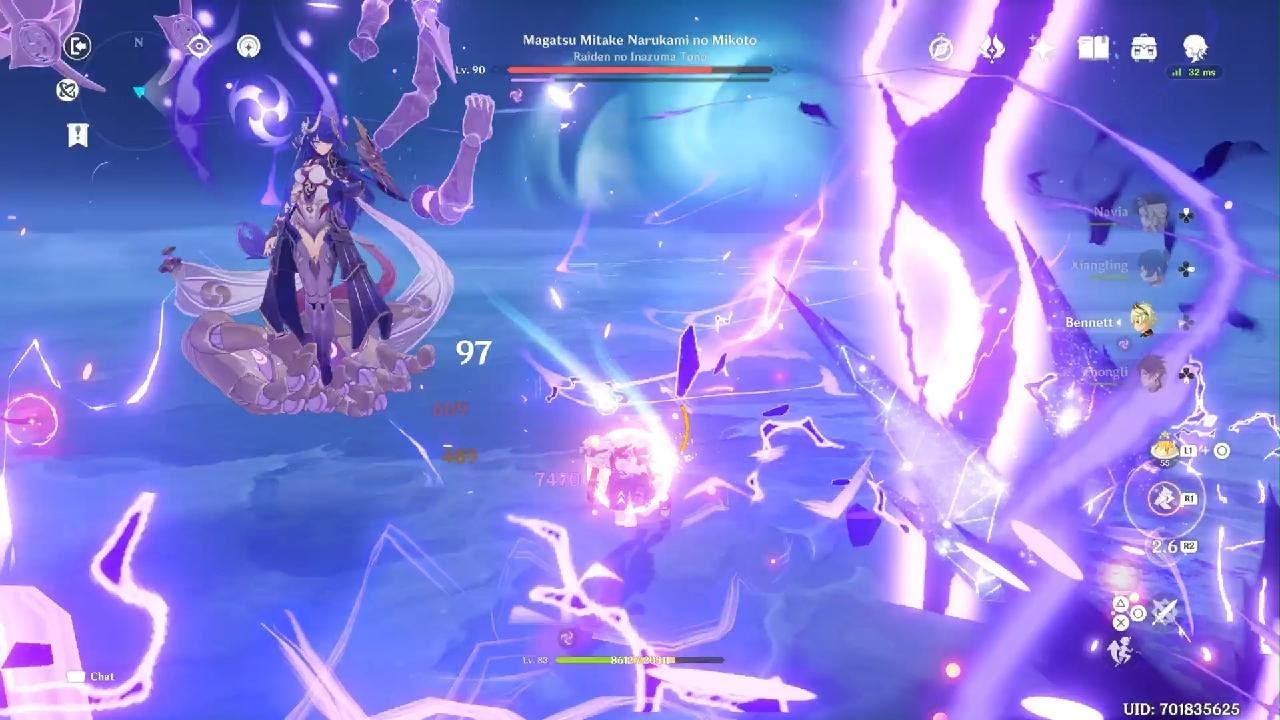 Genshin Impact Navia challenges the Raiden Shogun! - YouTube