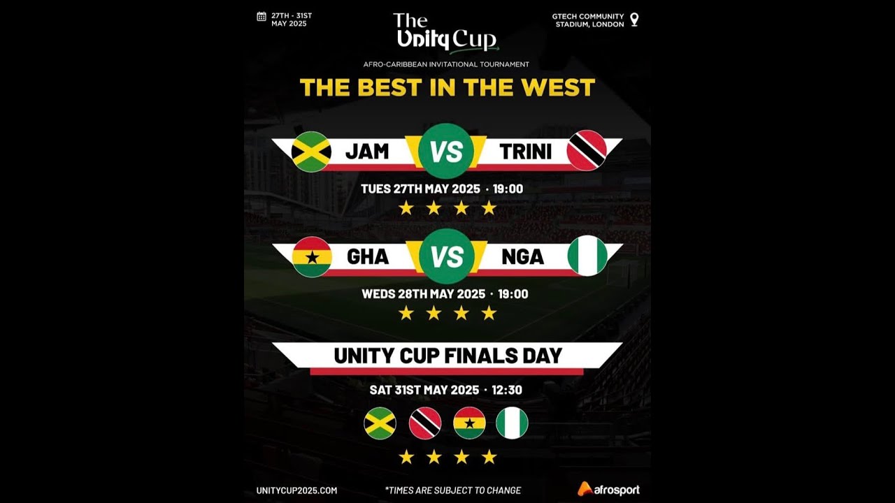 UNITY CUP 2025 | JAMAICA VS TRINIDAD AND TOBAGO | LIVE - YouTube