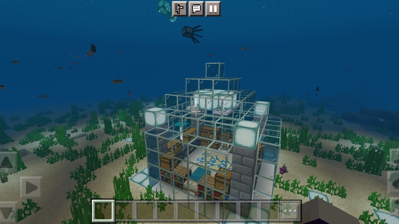 Simple underwater base |#minecraftpe #minecraftpe #gaming - YouTube