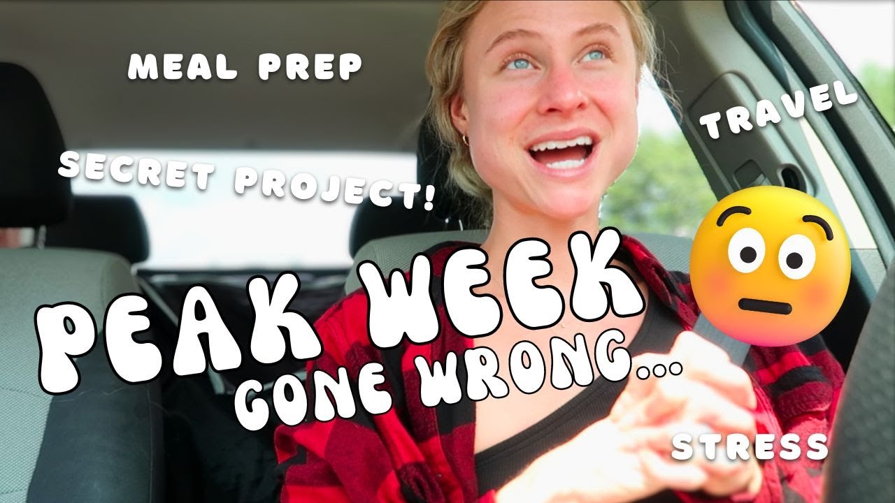 Peak Week for my First WBFF Show! *GONE WRONG* ️‍🩹 - YouTube