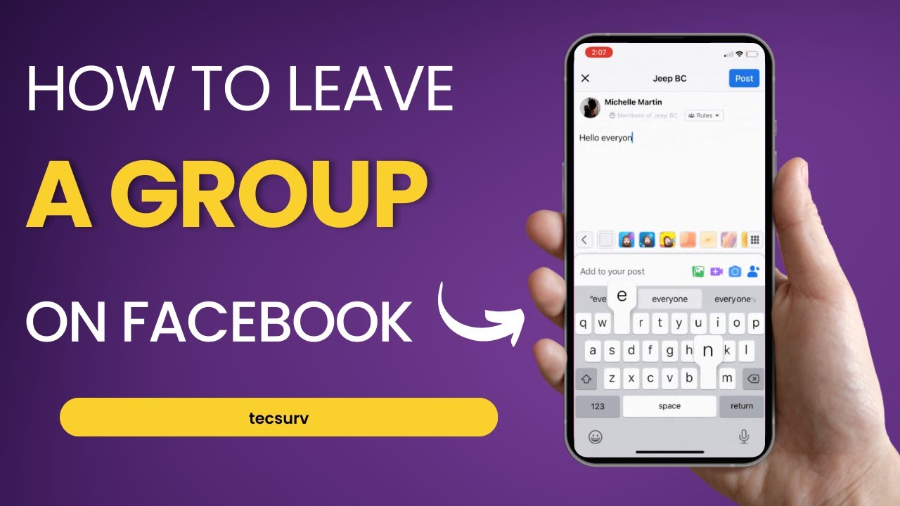 How to Leave a Group on Facebook | Remove Yourself from Facebook Group ...