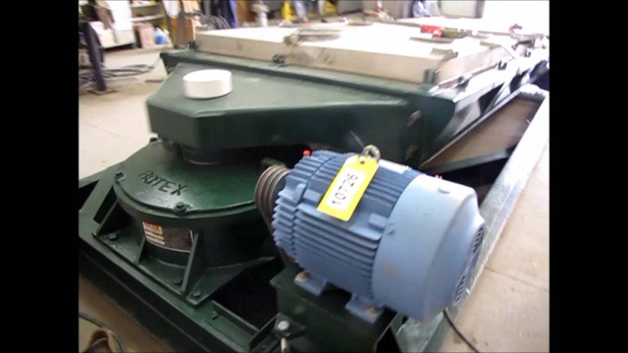 60" X 144" USED ROTEX SCREENER MODEL 522 TWO DECK - YouTube