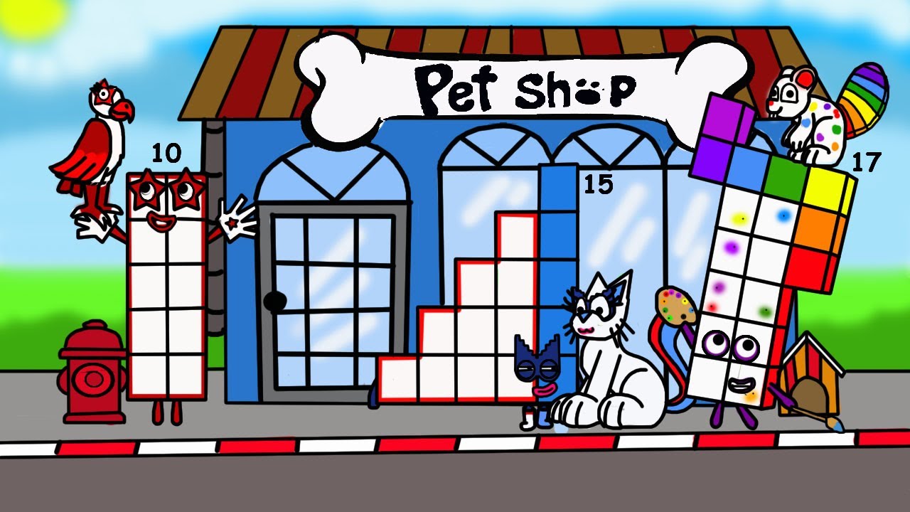 Welcome to numberblocks pet shop - Numberblocks fanmade coloring story ...