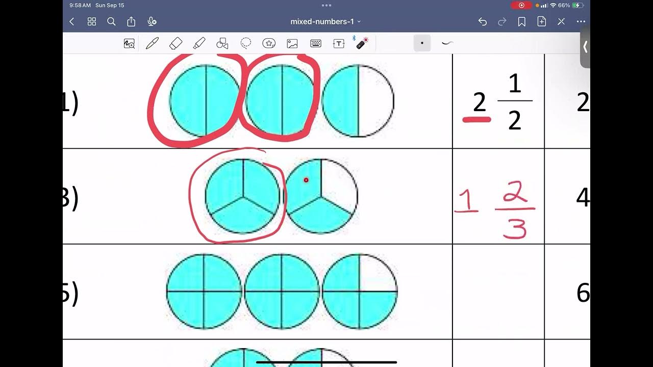 Using Visuals to Identify Mixed Numbers + Worksheet #SPED - YouTube