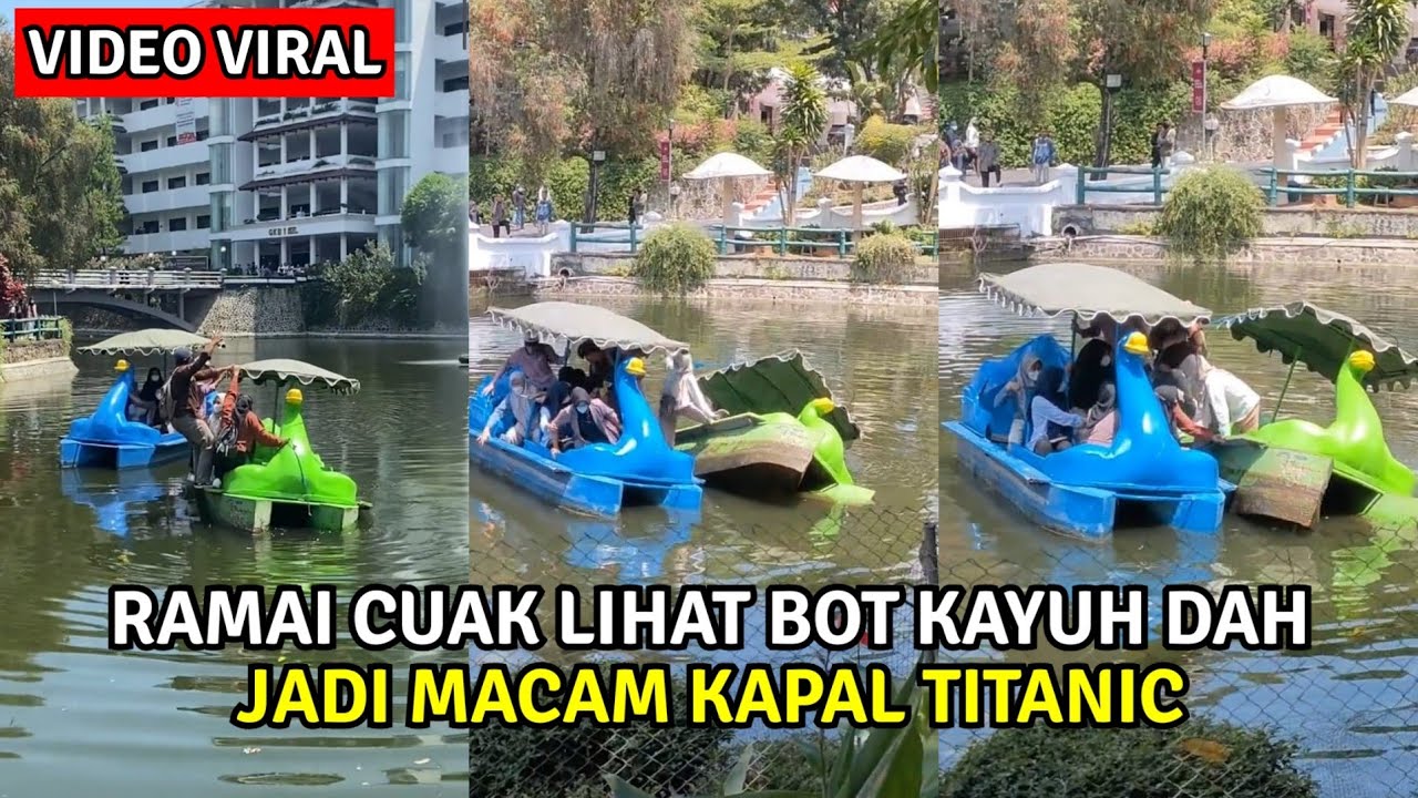 CUAK BOT KAYUH TENGGELAM, LIHAT APA BERLAKU - YouTube