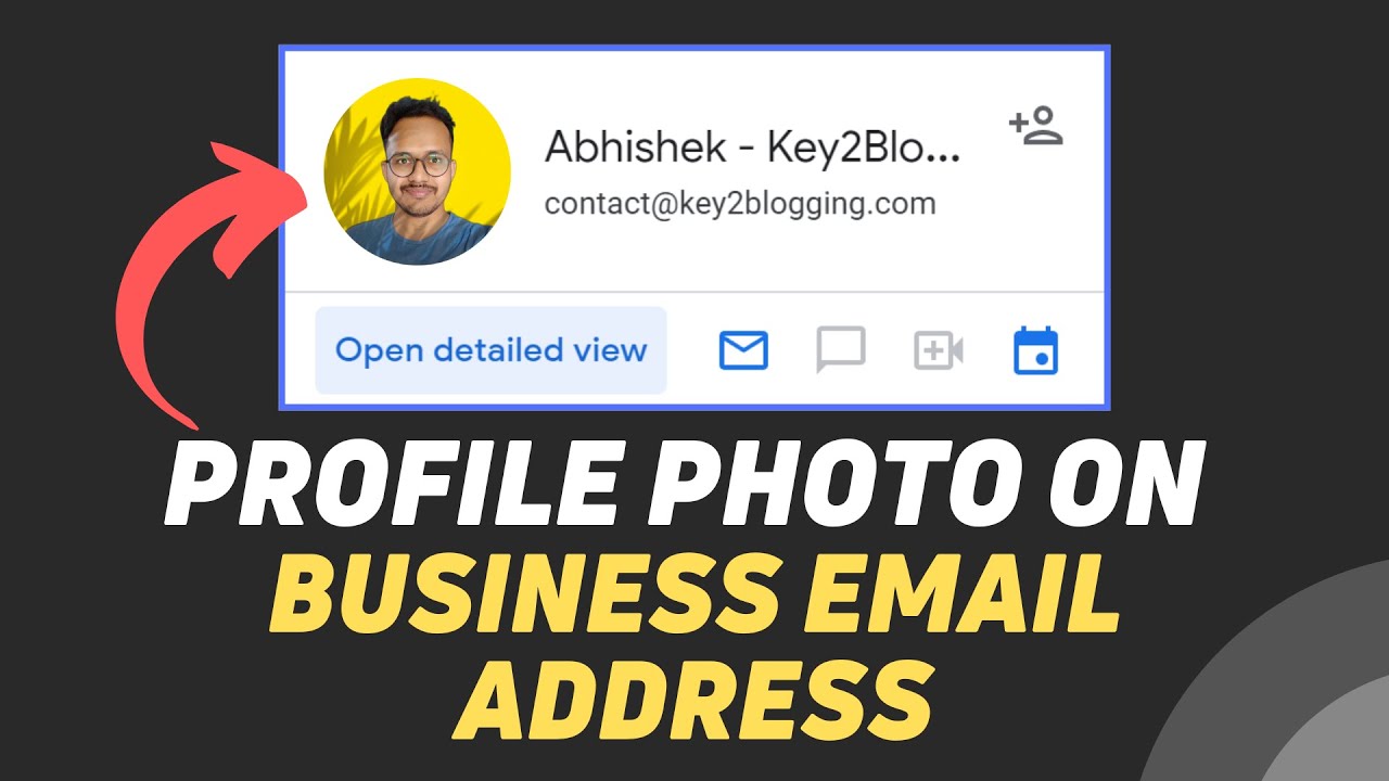 How to Set Profile Picture in Business Email Address (Simple Hack ...