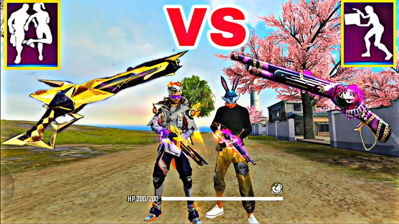 GOLDEN GLARE M1887 VS RAPPER UNDERWORLD M1887 -NEW GUN SKIN FREE FIRE ...