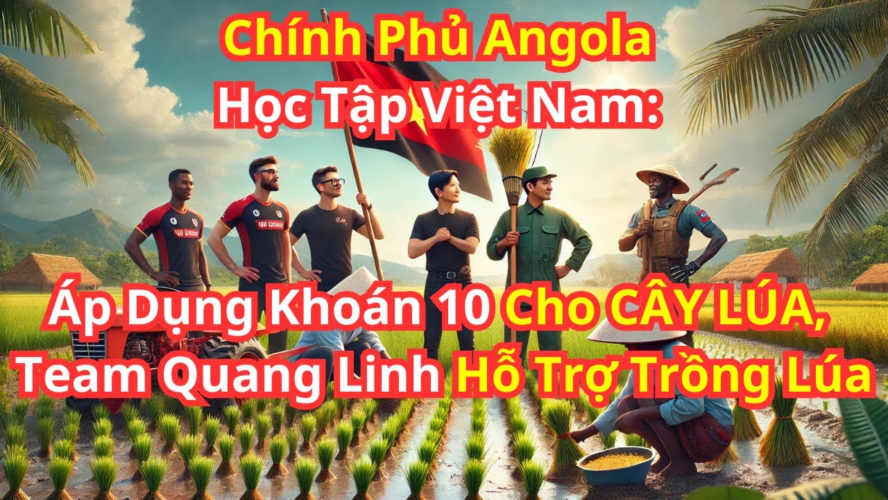 Chính Phủ Angola Học Tập Việt Nam: SẼ Áp Dụng Khoán 10 Cho CÂY LÚA, Team Quang Linh Hỗ Trợ Trồng ...