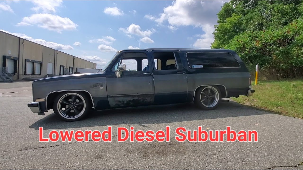Aftermath of lowering a squarebody - YouTube