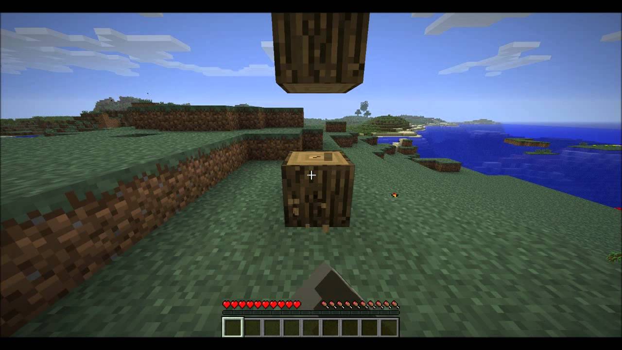 How to: punch a tree in Minecraft! - YouTube