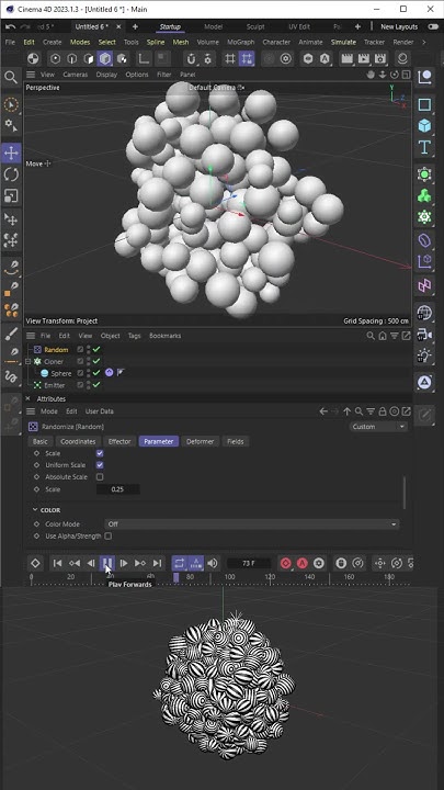 C4D Dynamic Emitter Particles Simulation Tutorial - YouTube