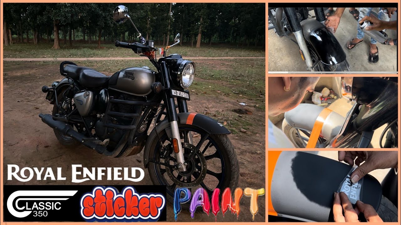 Royal Enfield Classic 350 Paint and Stickers - YouTube