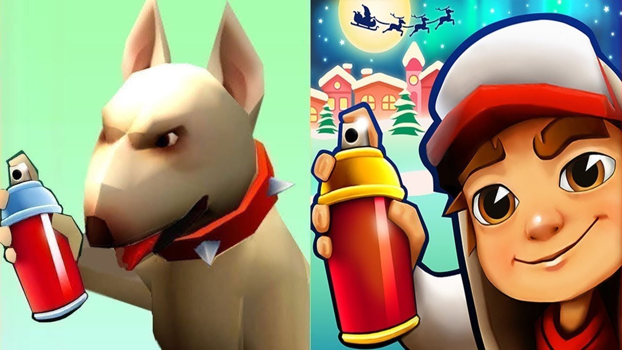 Subway Surfers Winter Holiday 2019 vs DOG Run Gameplay HD - YouTube