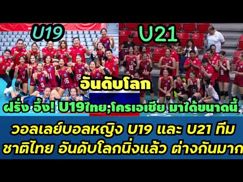 U19ไทยแซงฝรั่งขึ้นที่5ของโลก นิ่งแล้ว! #อันดับโลกวอลเลย์บอลหญิง รุ่น U19 , U21 สรุปรายละเอียดให้ ...