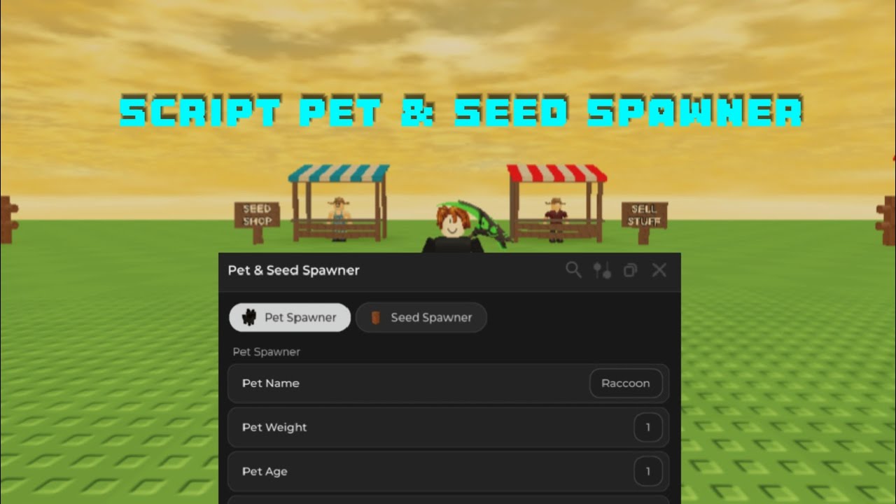 Spawner Script Grow A Garden - Spawner Seed & Pet - YouTube