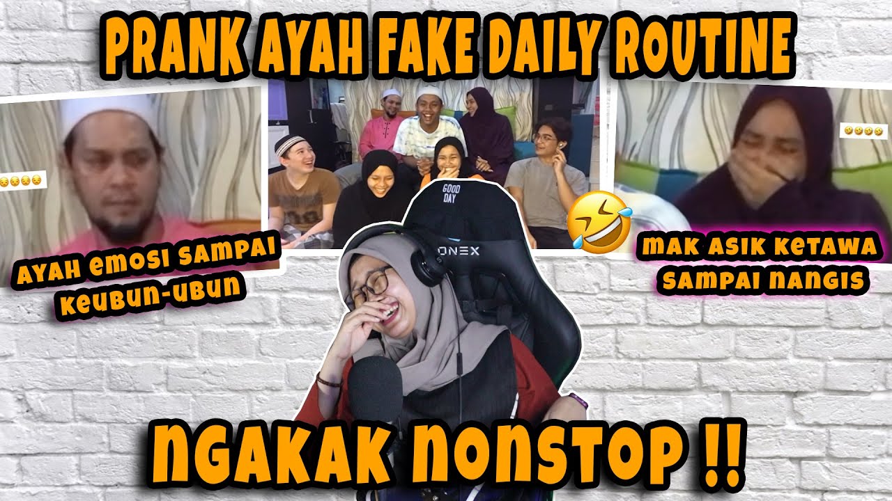 GA KUAT LAGI 🤣 PRANK AYAH FAKE DAILY ROUTINE/RUTIN HARIAN CHALLENGE ...