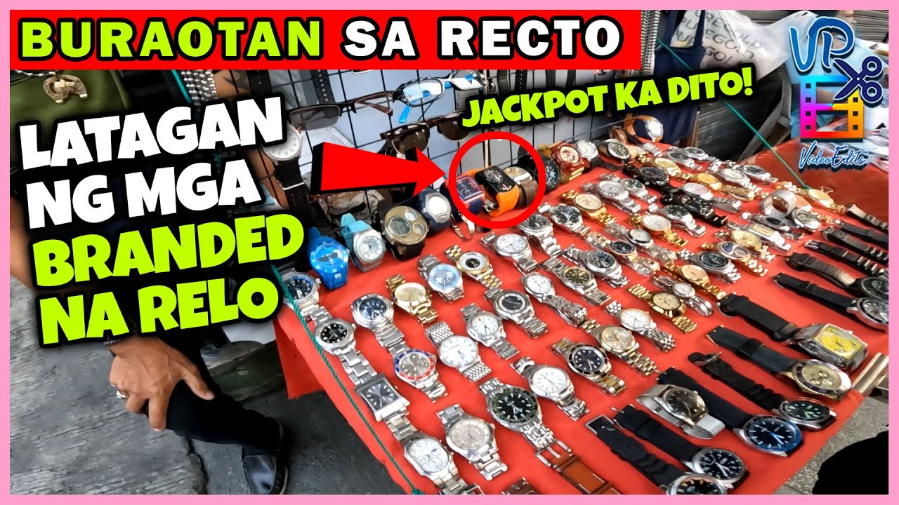 JACKPOT KA DITO! MURANG LATAGAN NG MGA BRANDED NA RELO AT ACCESSORIES ...
