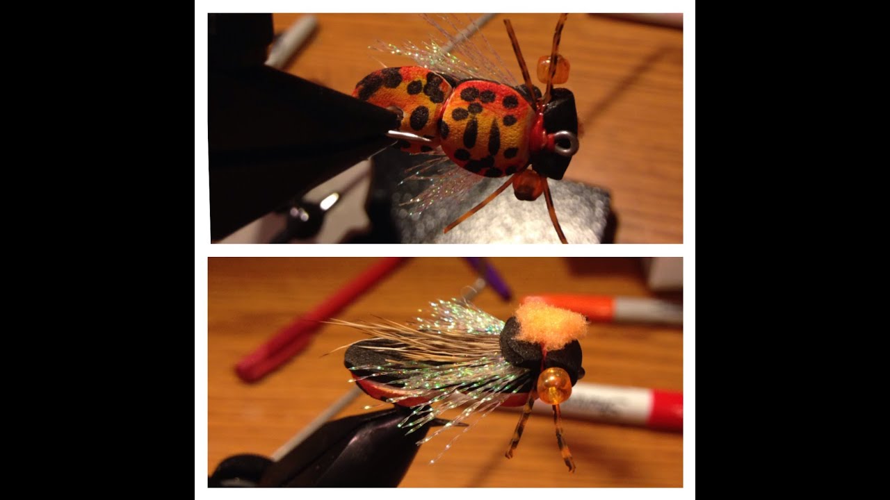 Foam Cicada Fly Tying - YouTube