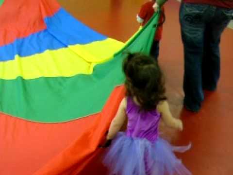 Little Gym Under the Parachute - YouTube