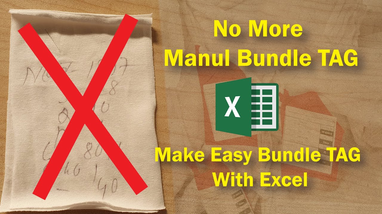 Easy Bundle TAG Making | Easy Bundle Tag With Excel - YouTube