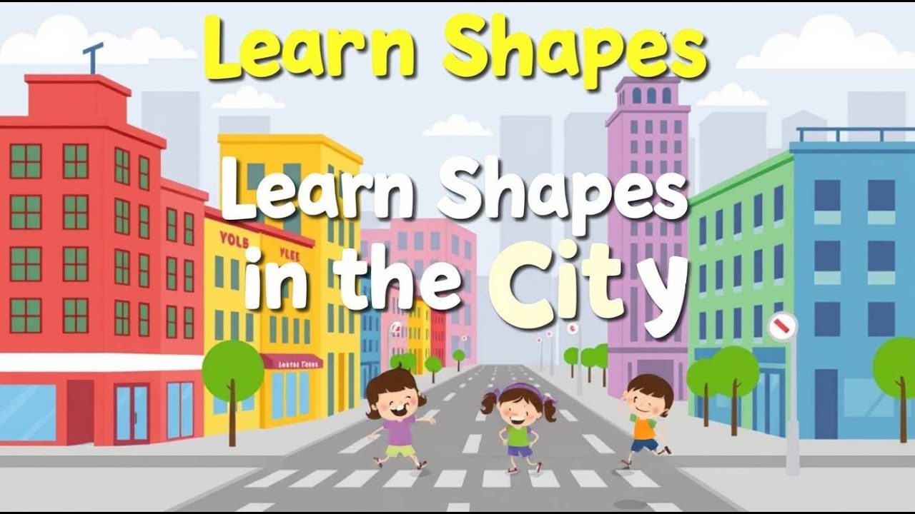 City of Shapes 🚗🏙️ | Fun Kids Song to Learn Shapes #babysongs #ai - YouTube