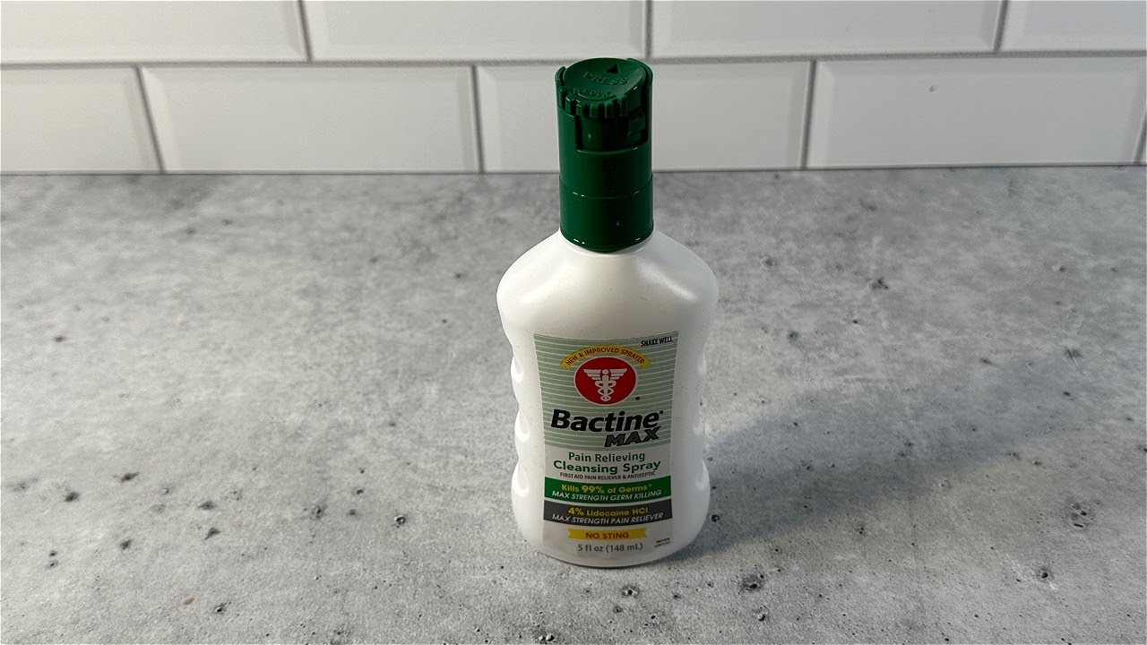 Bactine MAX First Aid Spray with 4% Lidocaine - 5 oz Bottle - YouTube