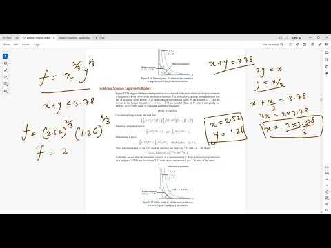 Method of Lagrange Multipliers, Constrained Optimization, one constraint, and multiple ...