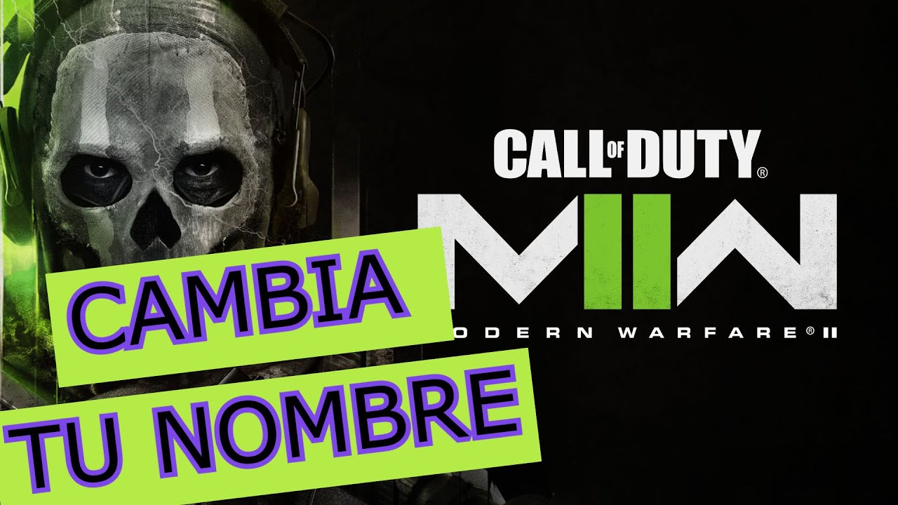 Cómo Cambiar el Nombre en MW2 Modern Warfare 2 - YouTube