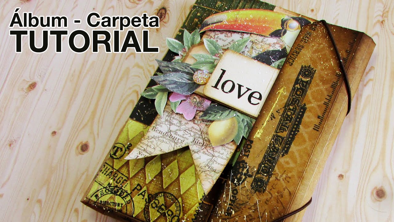 Tutorial: Álbum Carpeta / Folio Folder Album - YouTube