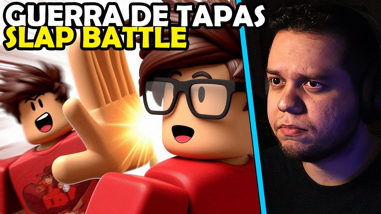 ENTREI EM UMA GUERRA DE TAPAS DE MÃOS GIGANTES no SLAP BATTLE no Roblox ...