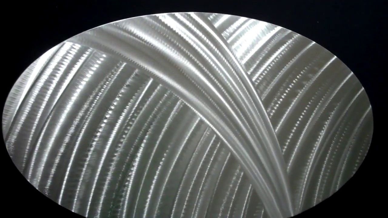 plain light on metal wall art panel - YouTube