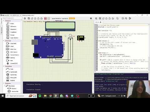 Simulasi 2023 : Simulasi Analog-to-Digital ADC menggunakan LCD 16x2 SimulIde Arduino uno - YouTube