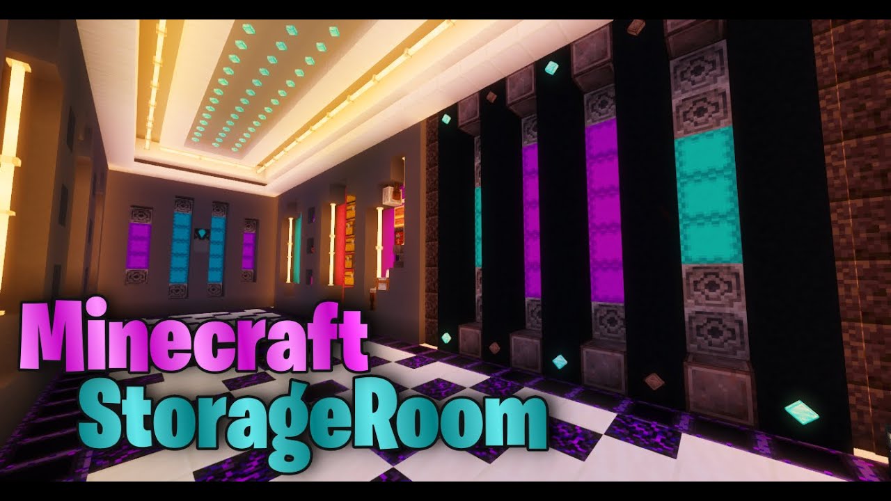 💎Minecraft Storage Room - Jak zrobić magazyn 💎 how to build tutorial ...