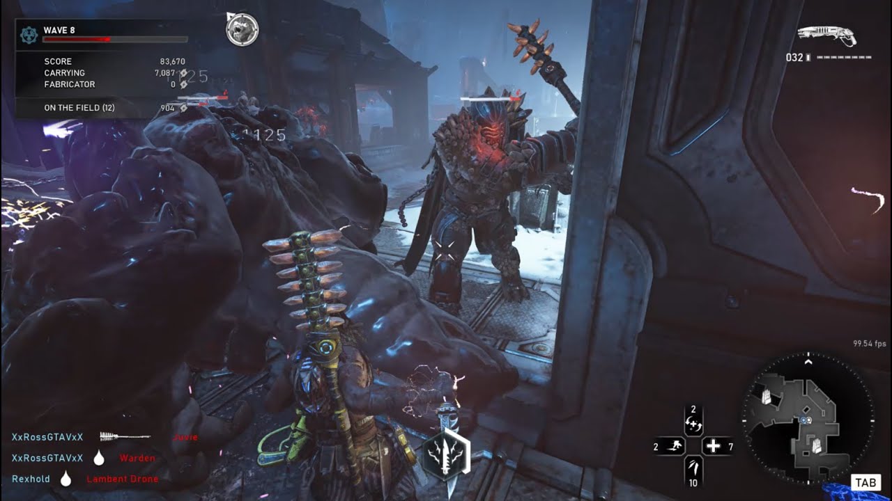 Gears 5 Master Boss Rush as 4 Blademasters on Rail Line - YouTube