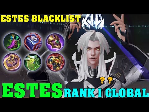 ESTES!! Skin Epic Estes Blacklist | Rank 1 Global by ? ? - MLBB - YouTube