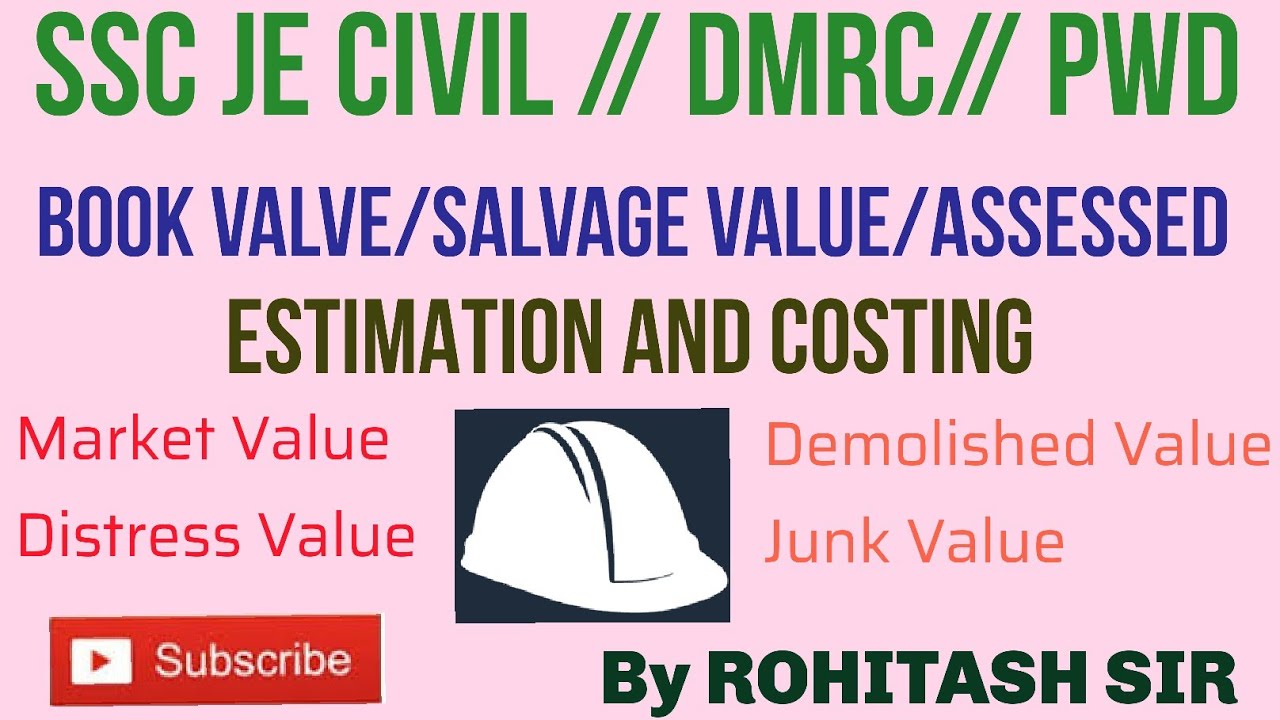 Scrap Value, salvage, assessed,distress Values(Valuation) - YouTube