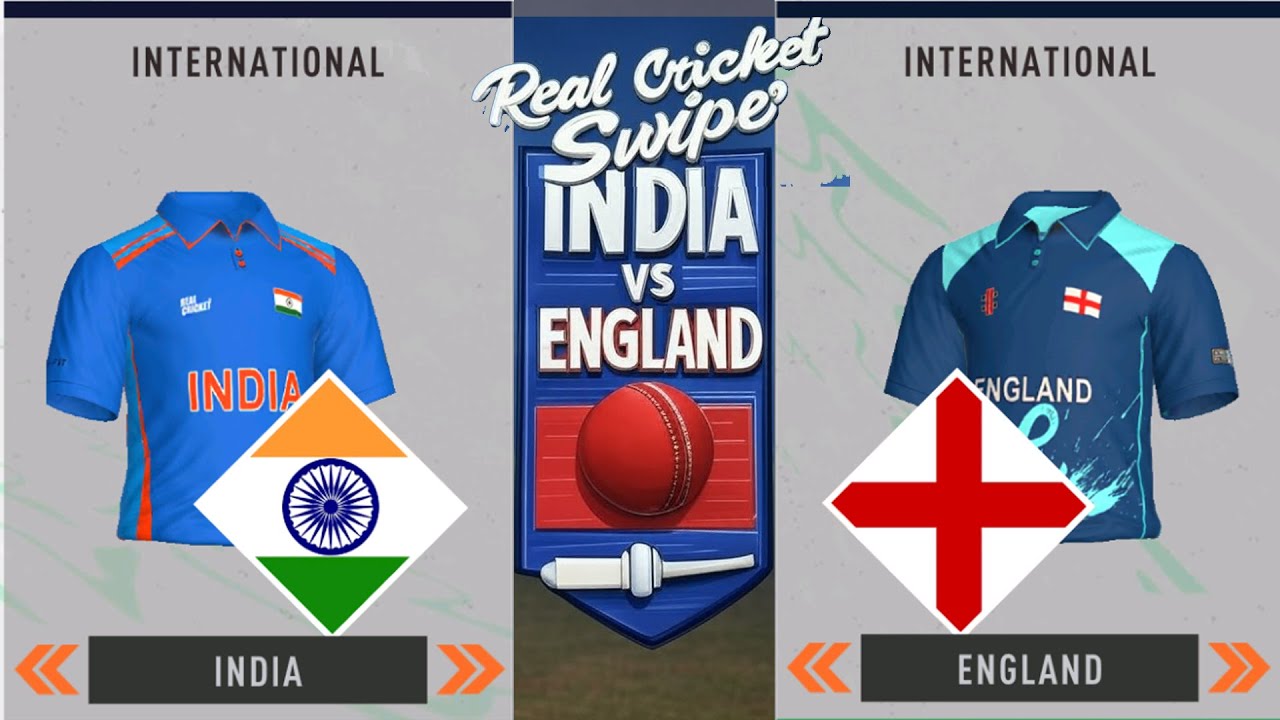 🇮🇳 India vs England 2nd ODI LIVE – Real Cricket Swipe Gameplay ...